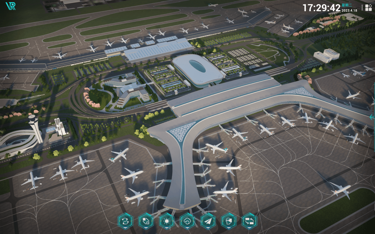 福州机场数字孪生VR体验系统 - GIS案例 - SuperMap|超图软件